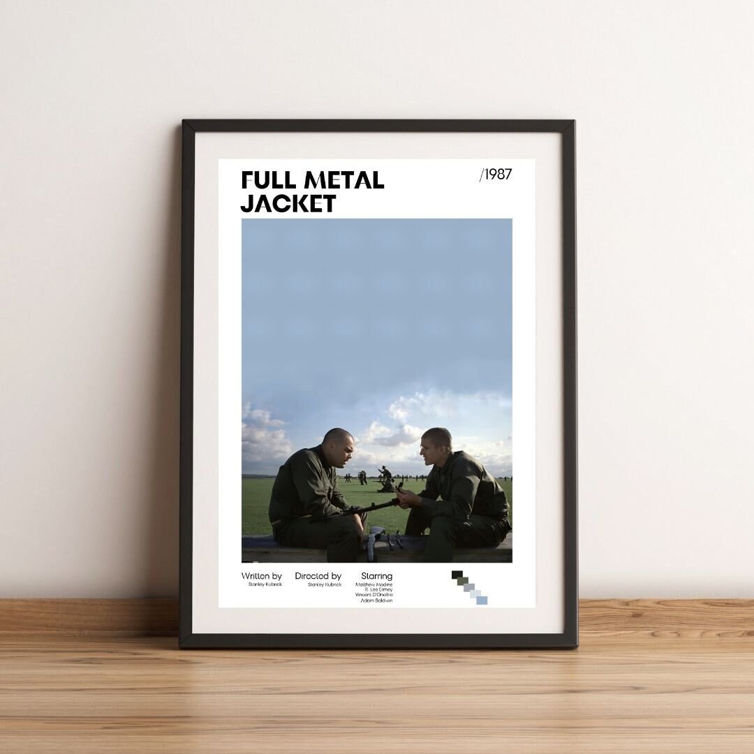 FULL METAL JACKET Movie Poster, Poster Print, Wall Decor, Aesthetic ...