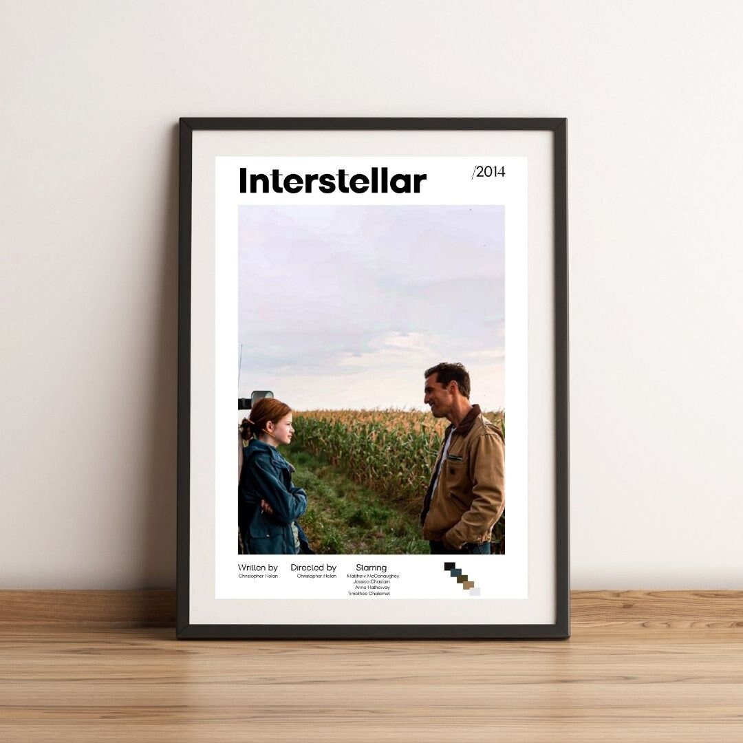 INTERSTELLAR Movie Poster, Interstellar Poster Print, Interstellar Wall ...