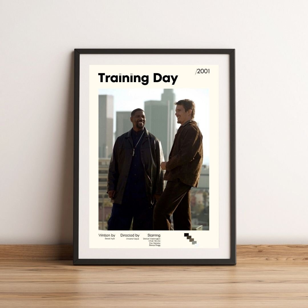 TRAINING DAY Movie Poster, Training Day Poster Print, Training Day Wall ...