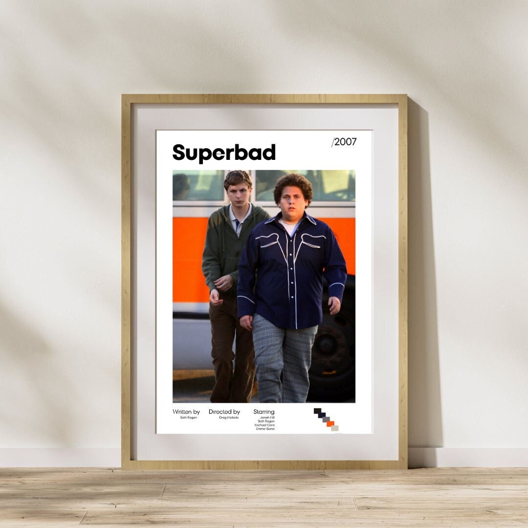 SUPERBAD Movie Poster, Superbad Poster Print, Superbad Wall Decor ...
