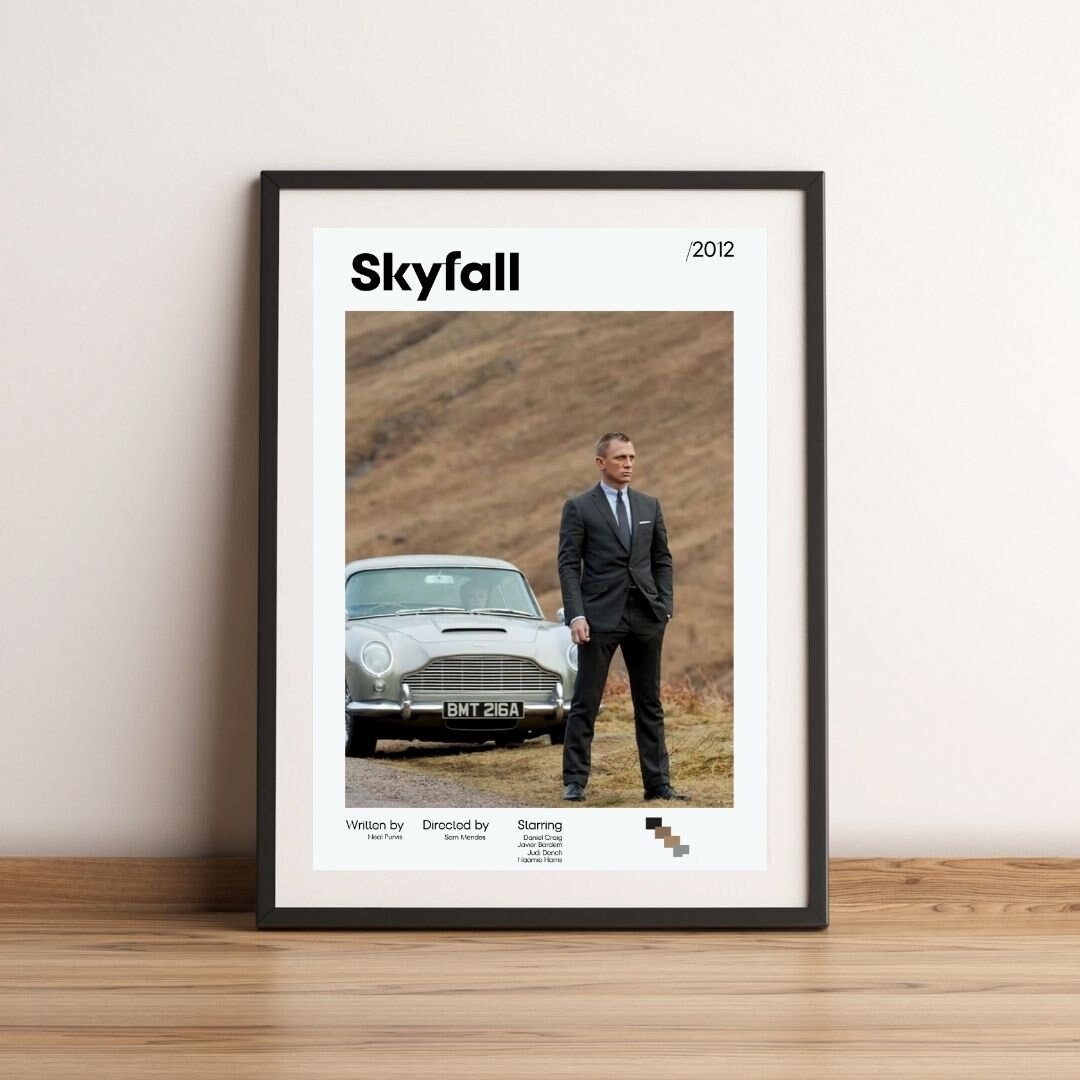 SKYFALL Movie Poster, Skyfall Poster Print, Skyfall Wall Decor ...