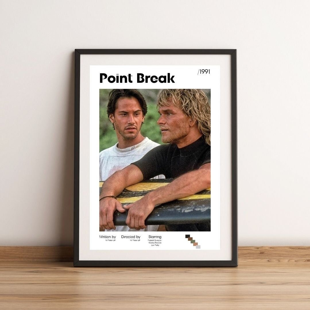 POINT BREAK Movie Poster, Point Break Poster Print, Point Break Wall ...