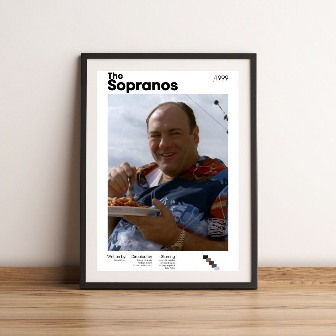 THE SOPRANOS Poster, Modern TV Series Poster Print, Tv Series Posters ...