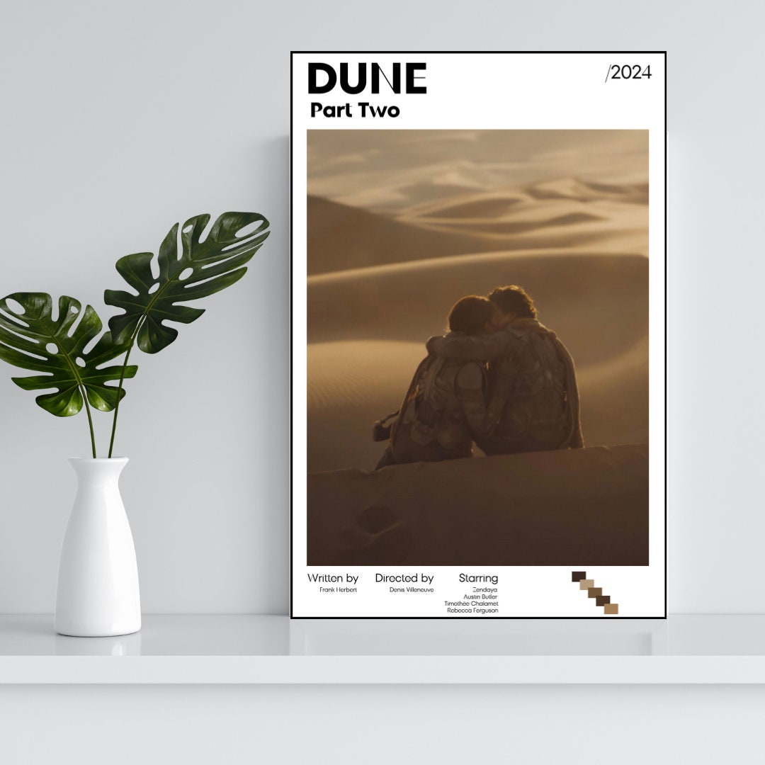 A DUNE PART TWO Movie Poster / Cult Movie Print/ Modern Movie Poster ...