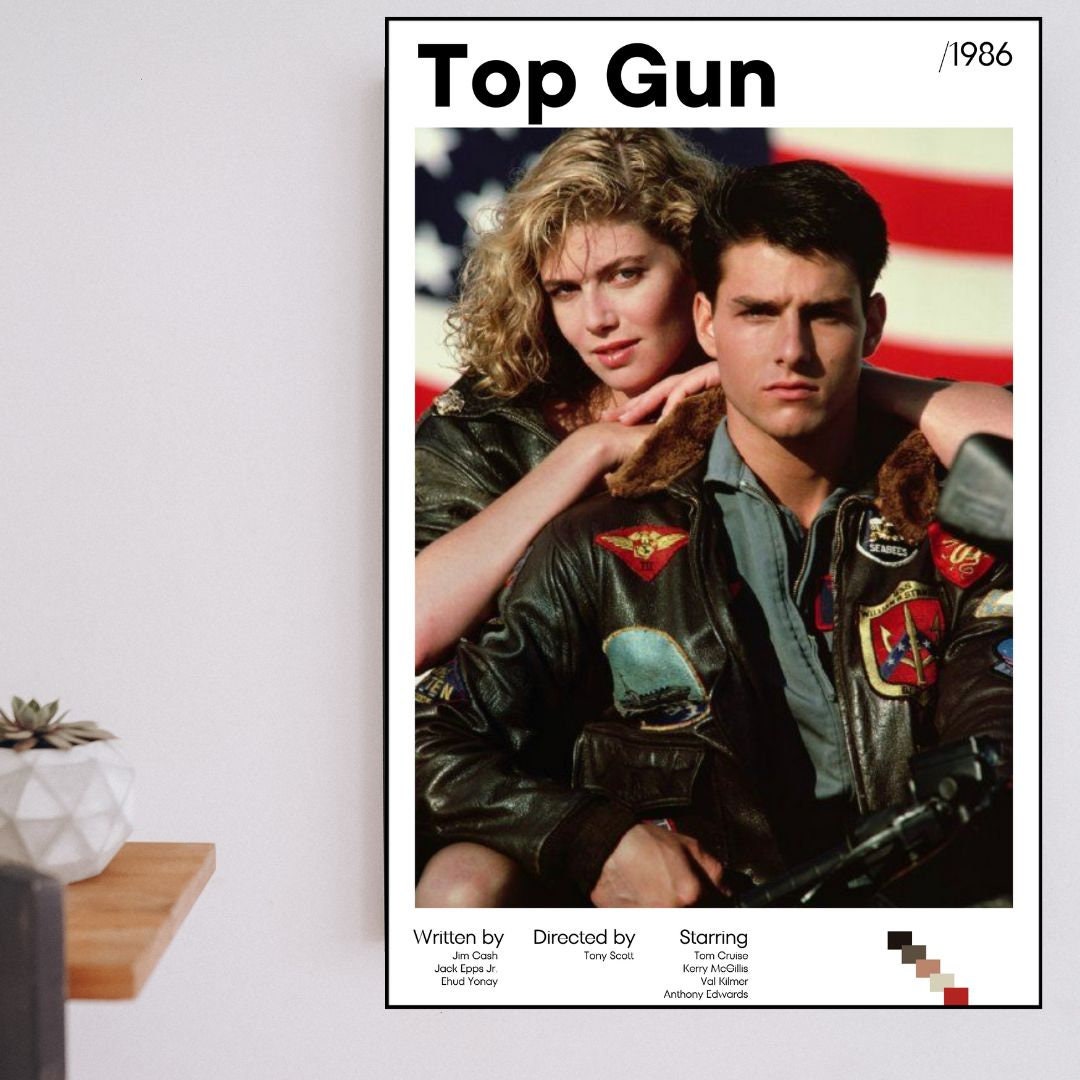 TOP GUN Movie Poster Top Gun Poster Print Top Gun Wall - Etsy