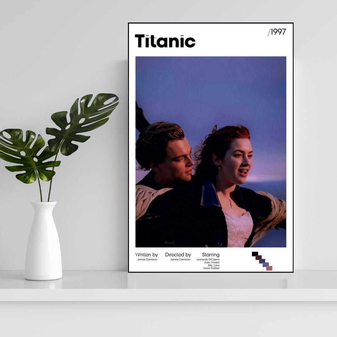 Titanic Movie Poster Titanic Poster Print Titanic Wall Decor Aesthetic Poster Vintage Retro