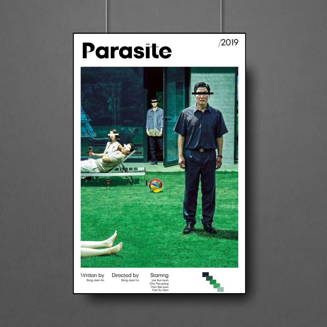 PARASITE Movie Poster, Parasite Poster Print, Parasite Wall Decor, Parasite Print, Vintage Retro ...