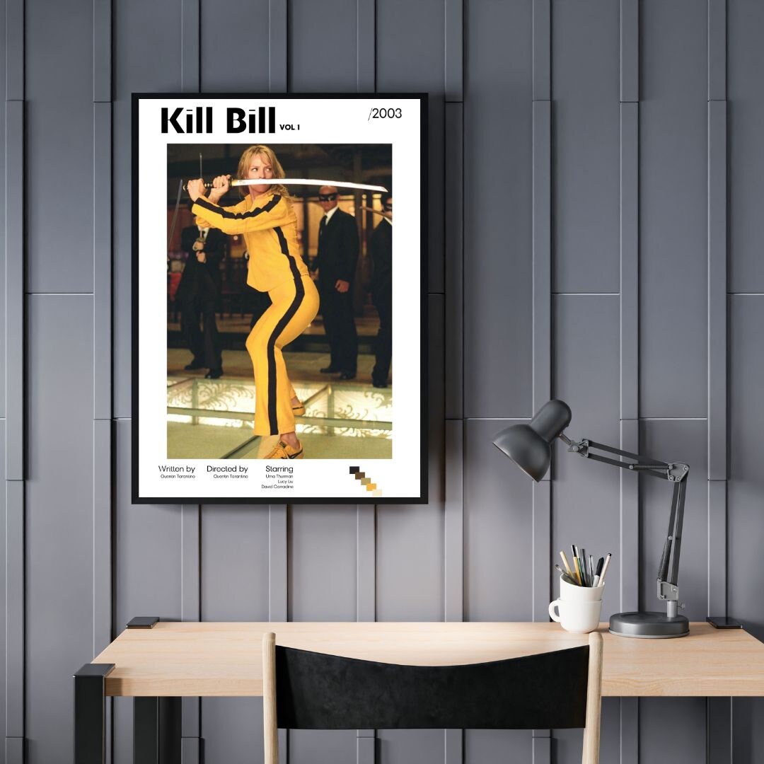 KILL BILL Movie Poster, Kill Bill Poster Print, Kill Bill Wall Decor ...