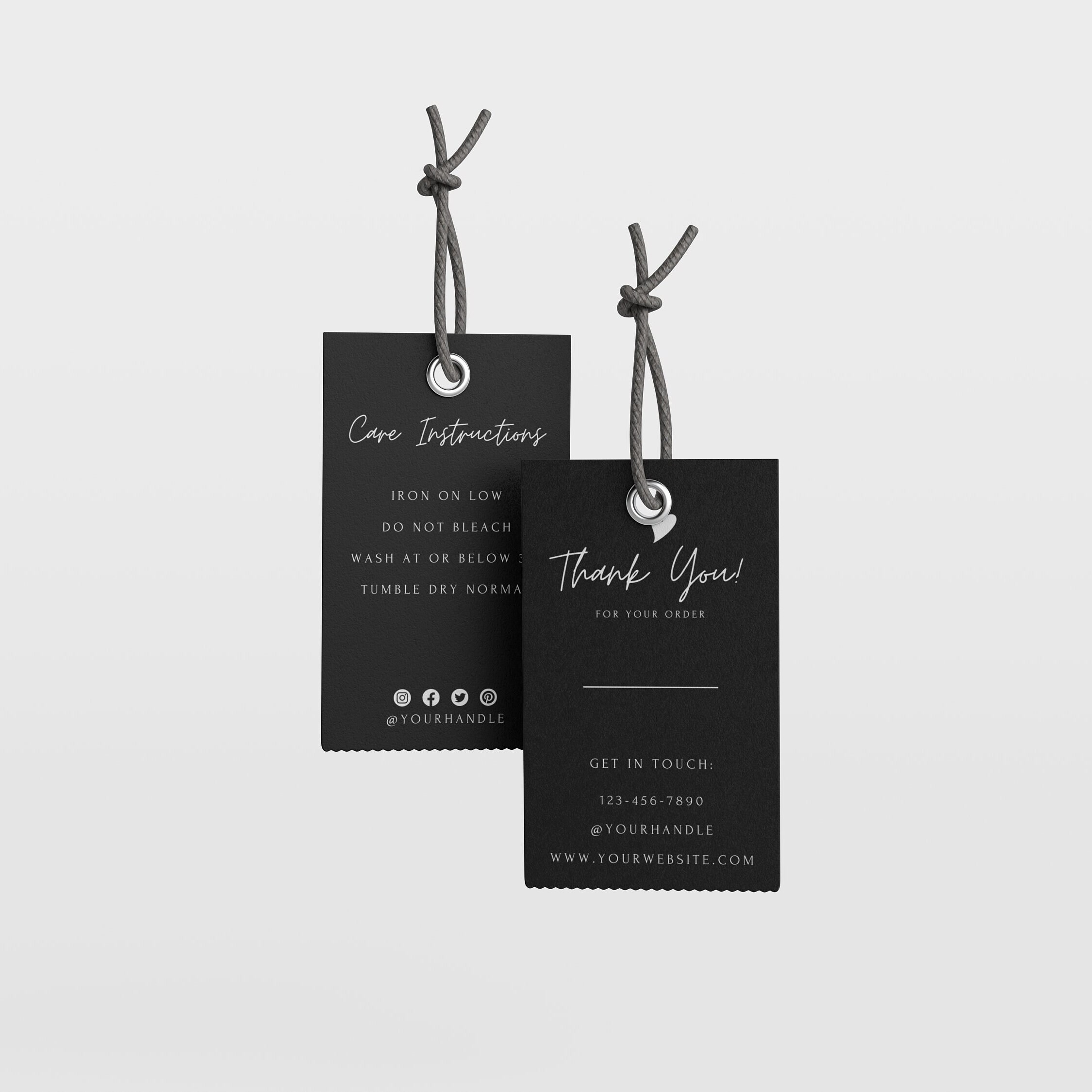 Editable Hang Tag Template, Printable Price Tag, Modern Minimal Product ...