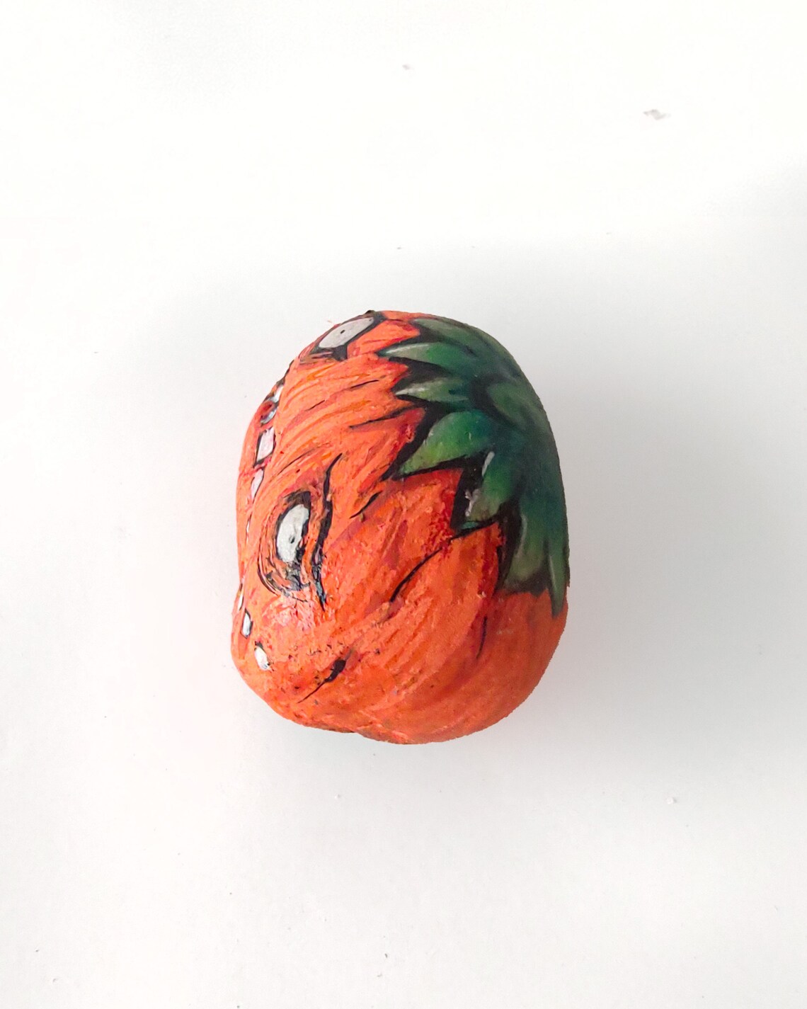 Halloween Pumpkin Pebble Stone - Etsy