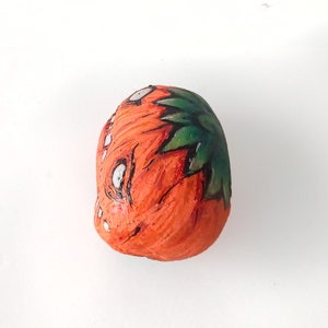 Halloween Pumpkin Pebble Stone - Etsy