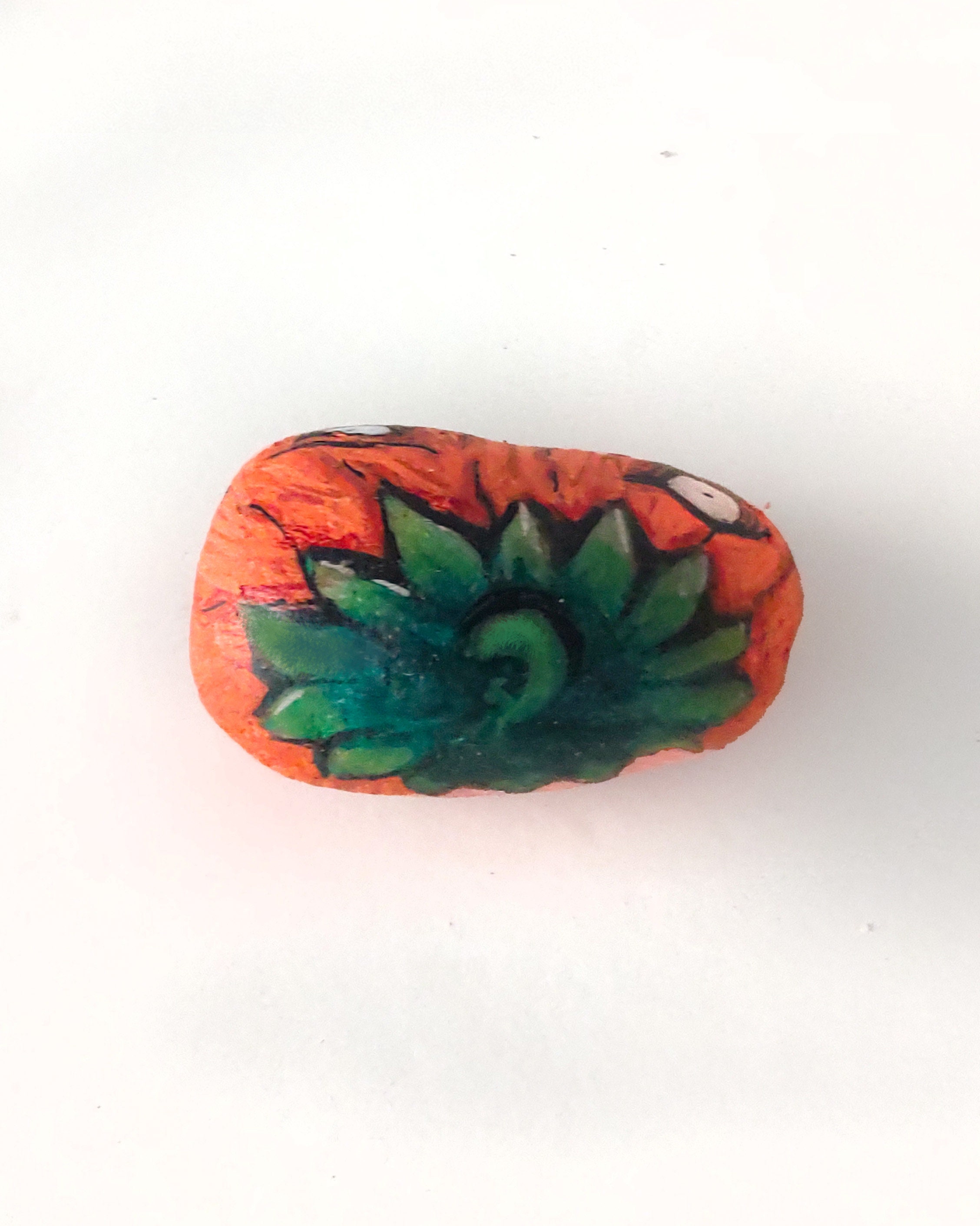 Halloween Pumpkin Pebble Stone - Etsy