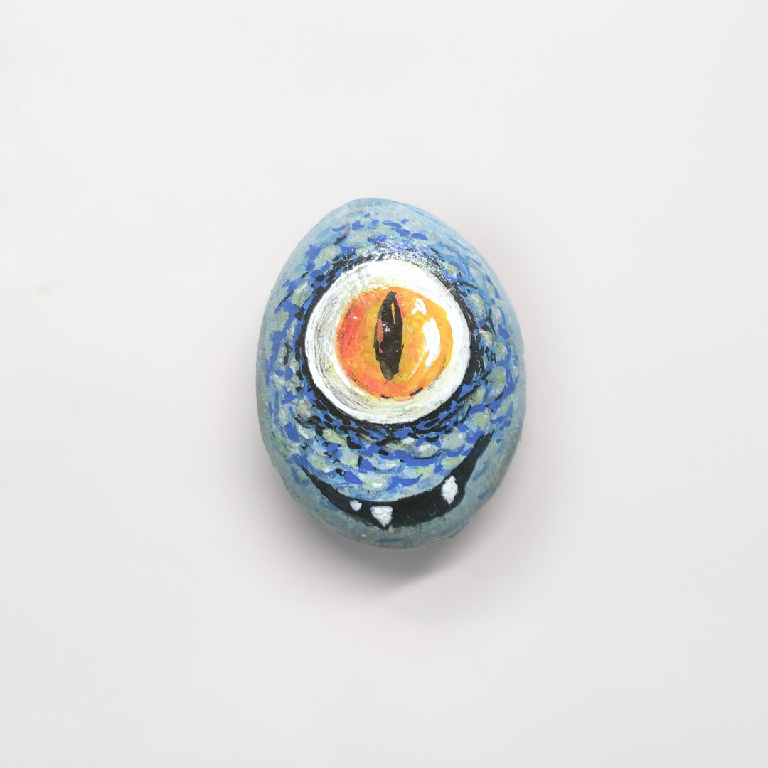 Halloween Cute One-eye Monster Cyclops Handdrawn Art on a - Etsy