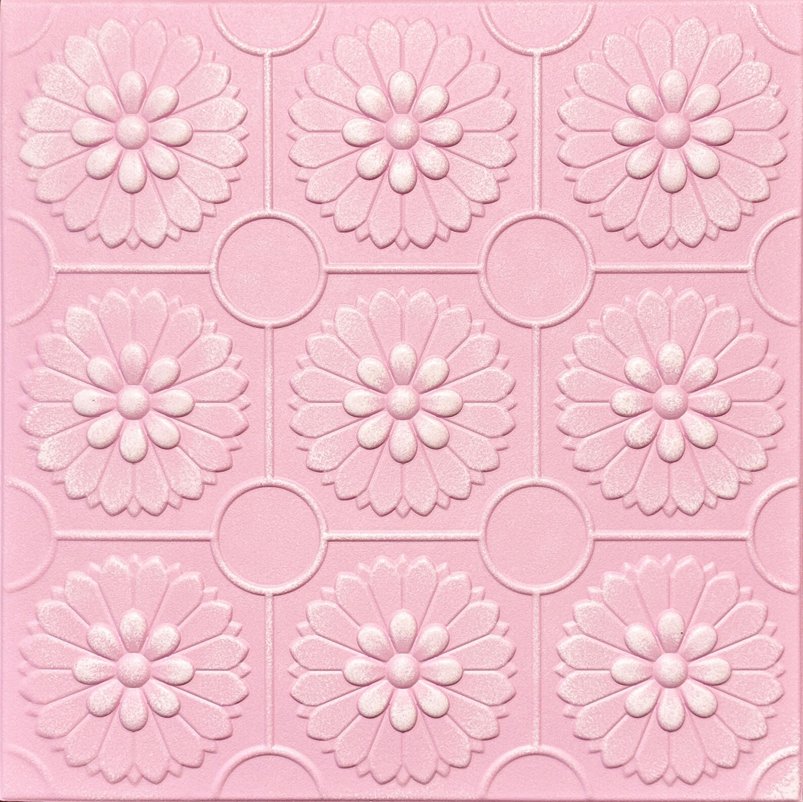 Ceiling Tile, Styrofoam, Glue Up, 20x20 - Barbie Pink - Pre-painted ...