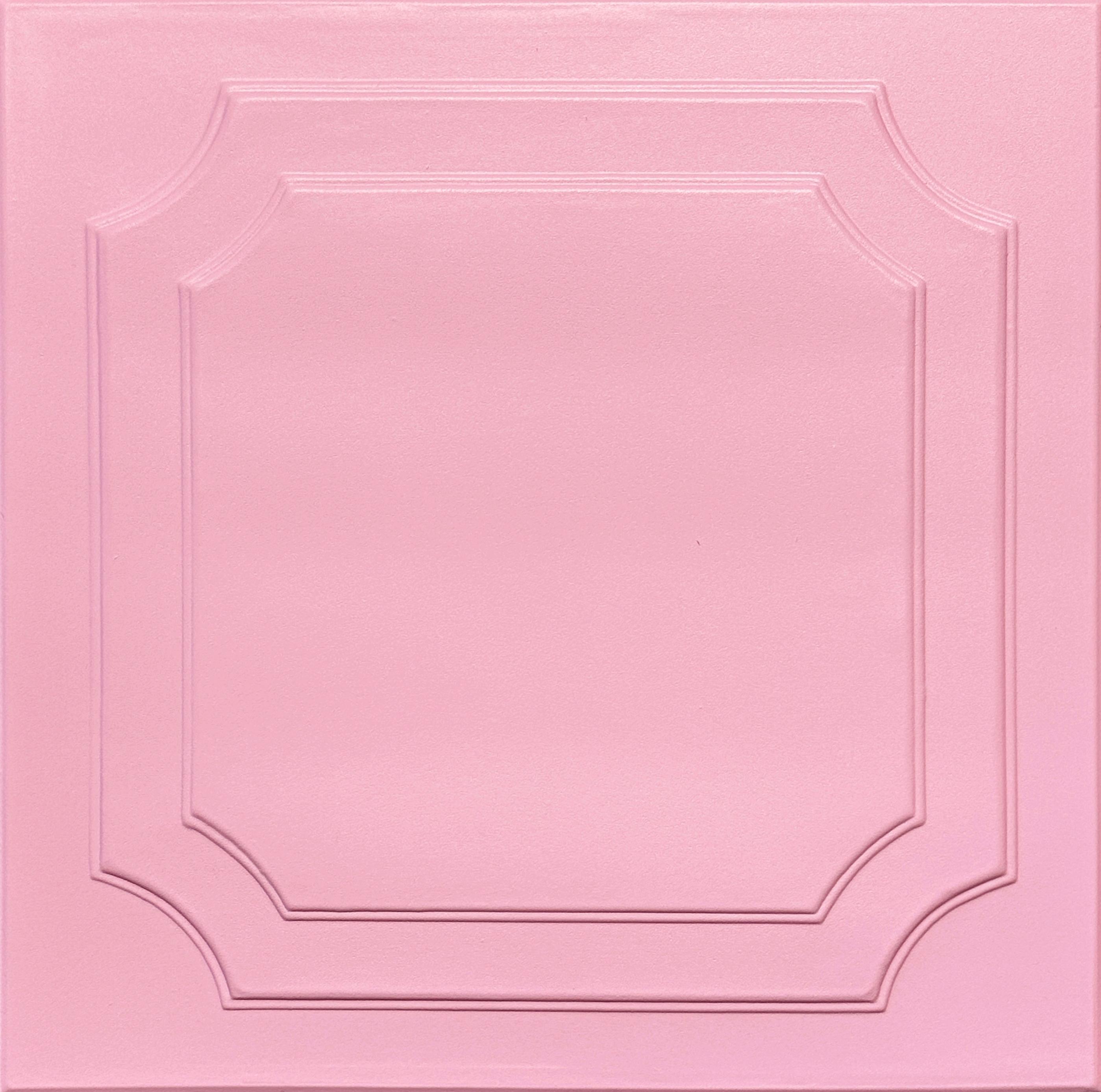 Ceiling Tile, Styrofoam, Glue Up, 20x20 - Barbie Pink - Pre-painted ...