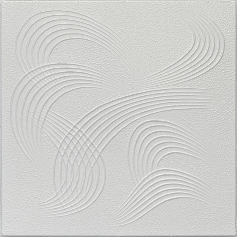 Styrofoam Ceiling Tiles - Glue up Over Popcorn Ceiling - Easy DIY ...