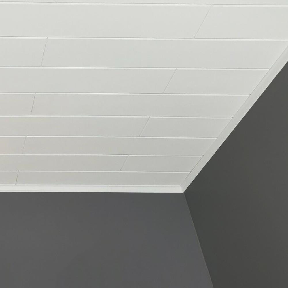 Ceiling Planks Panels, Styrofoam, Glue Up, 39.3" X 6.5", DIY - Plain ...