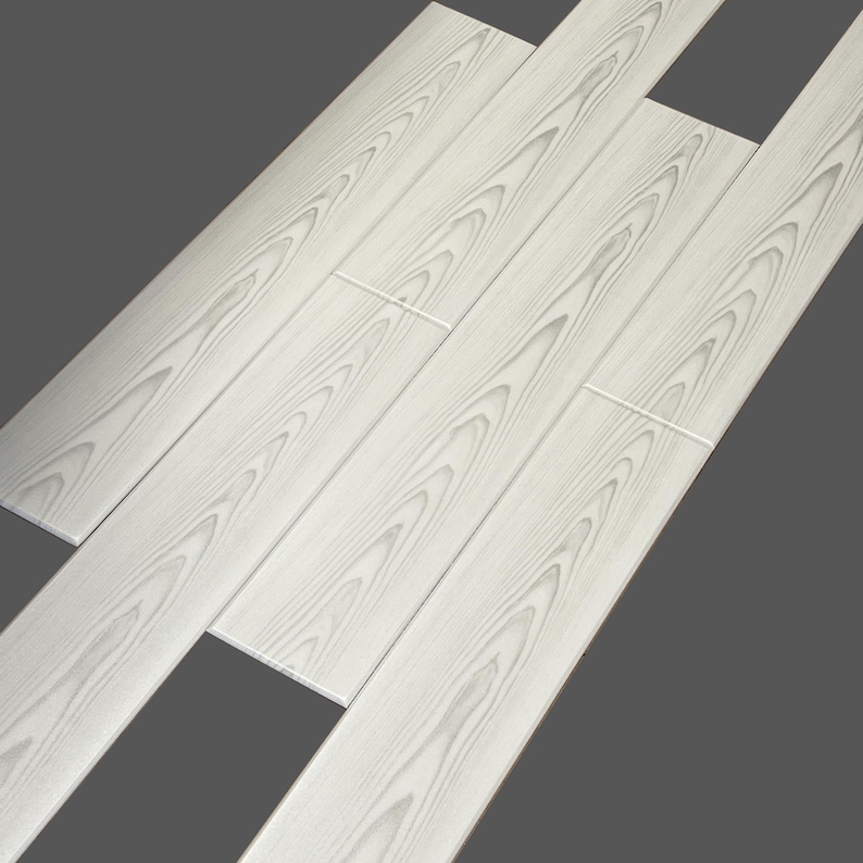 Styrofoam Ceiling Planks: White-gray Wood Imitation, Glue-up (36 Pcs ...