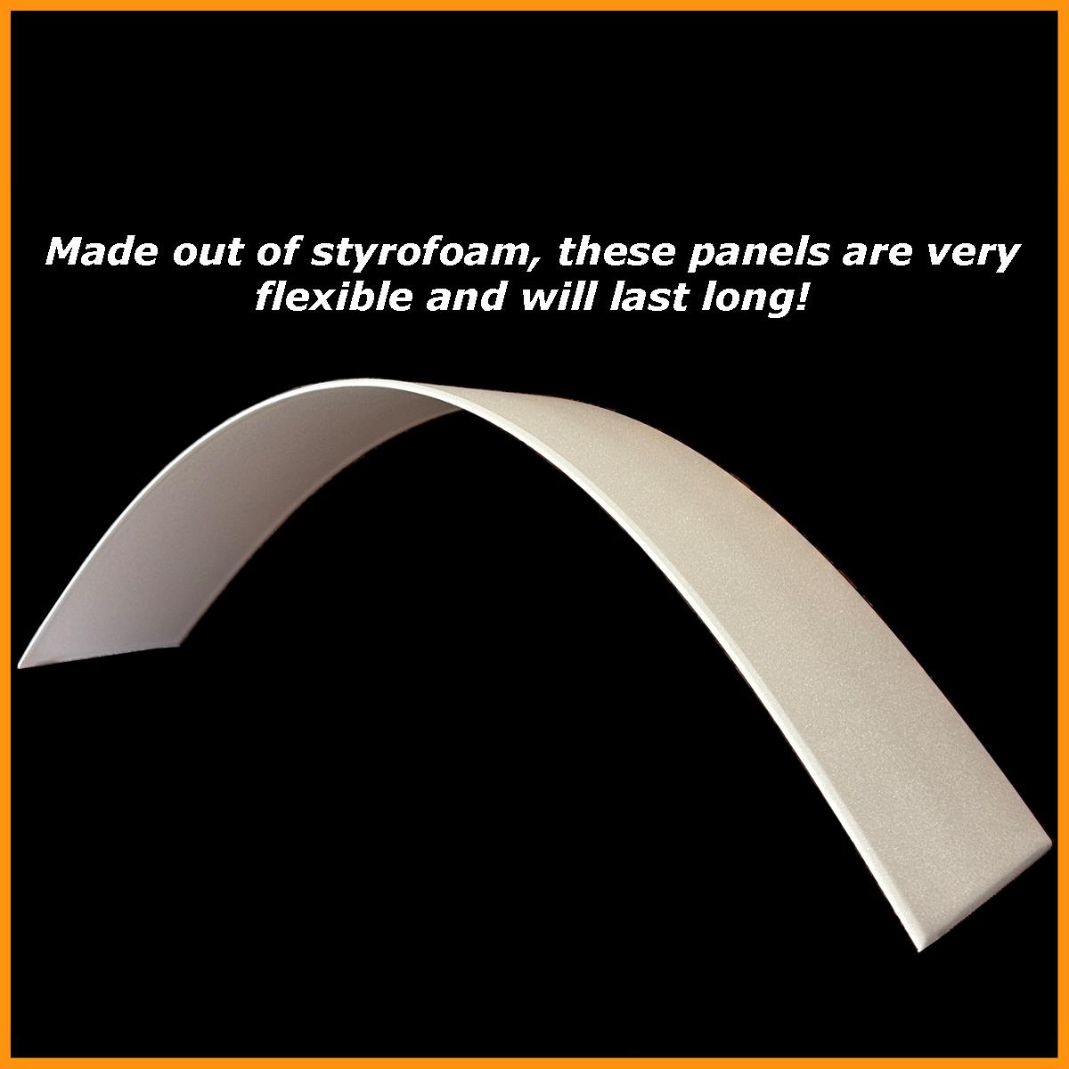 Ceiling Planks Panels, Styrofoam, Glue Up, 39.3" X 6.5", DIY - Plain ...