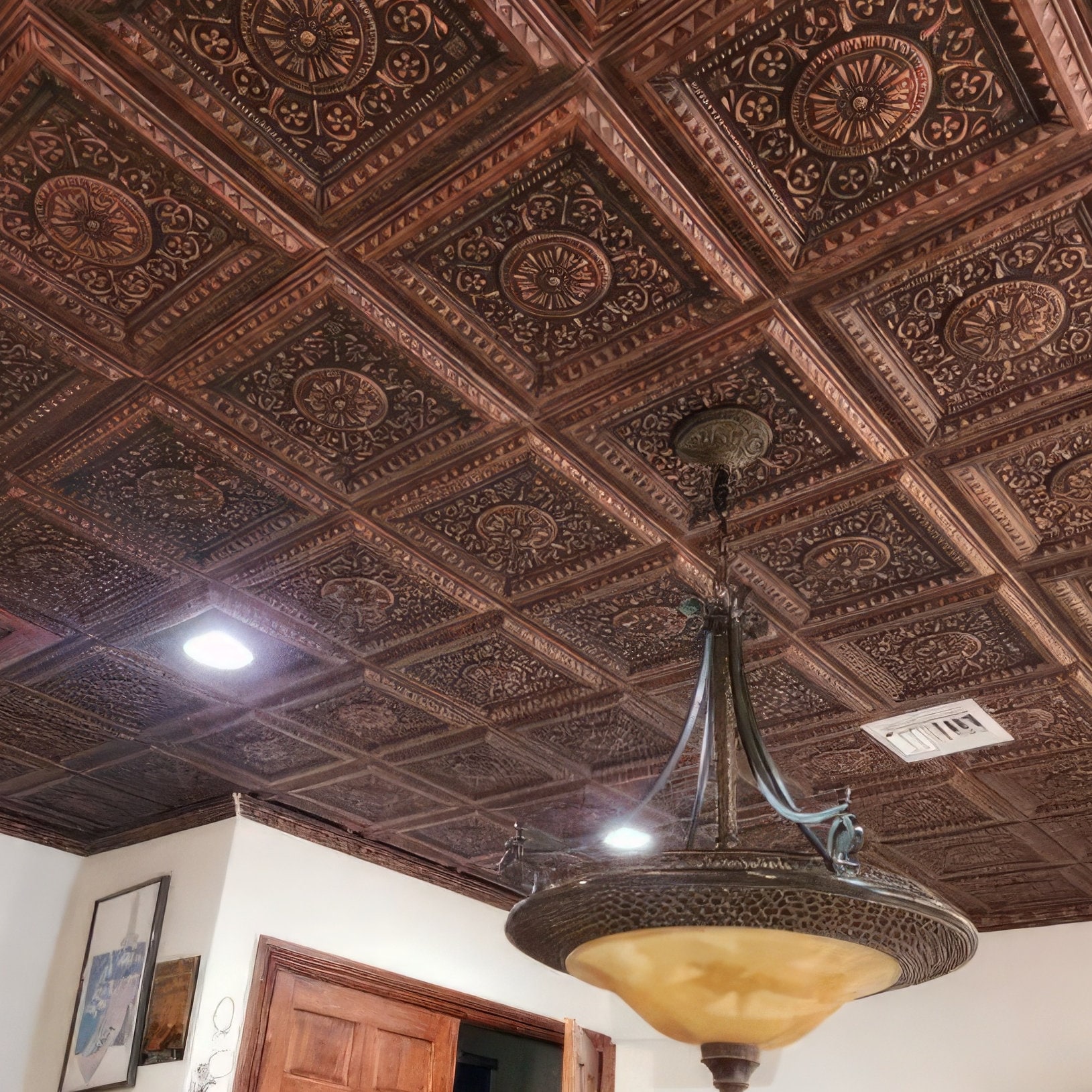 Ceiling Tile, Styrofoam, Glue Up, 20x20 - R49 Milan - Pre-painted ...