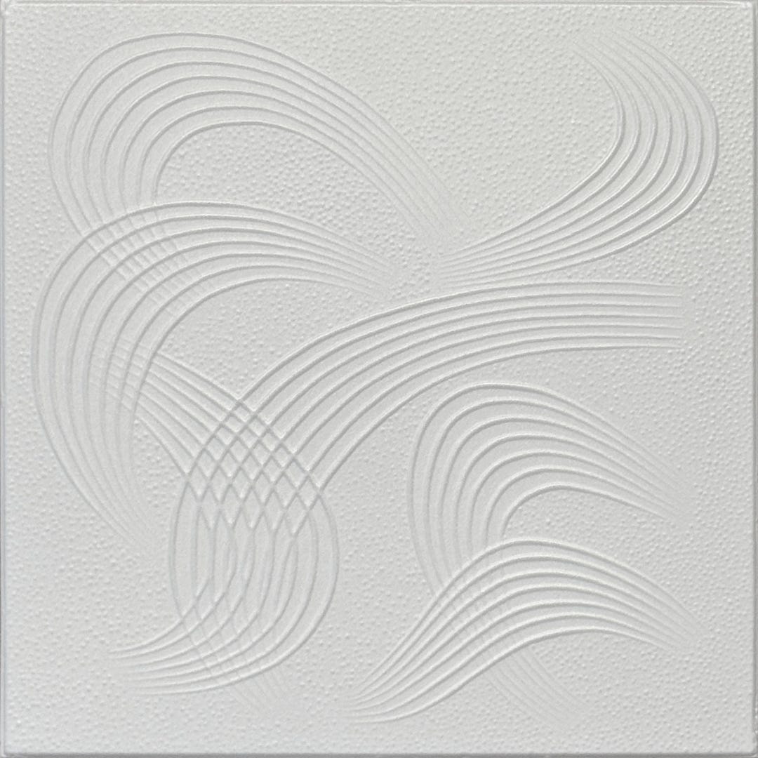 Styrofoam Ceiling Tile: Glue-up Faux Finish, 20x20, R59 White Painted ...