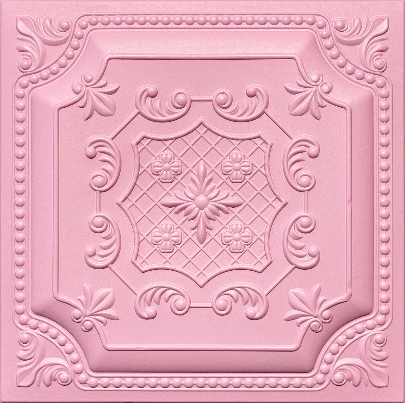 Ceiling Tile, Styrofoam, Glue Up, 20x20 - Barbie Pink - Pre-painted ...