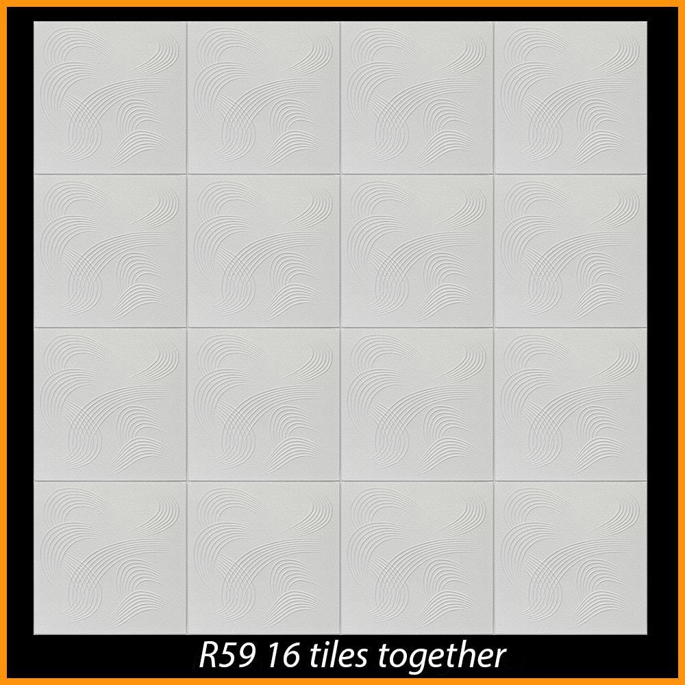 Styrofoam Ceiling Tiles: Glue-up, Paintable, DIY - R59 - 8-pack - Etsy