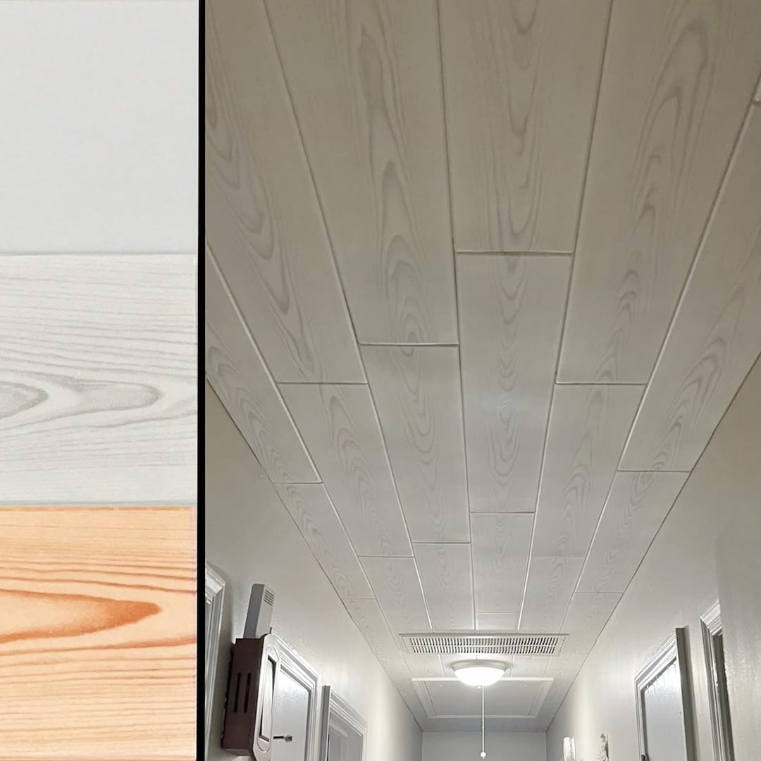Ceiling Planks Panels, Styrofoam, Glue Up, 39.3" X 6.5", DIY - Etsy