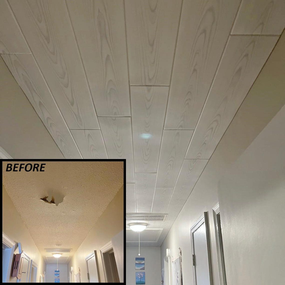 Ceiling Planks Panels, Styrofoam, Glue Up, 39.3" X 6.5", DIY - Etsy