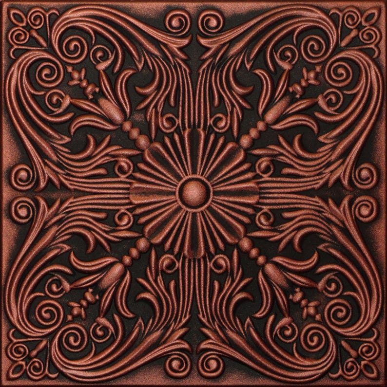 Hallway Silver Ceiling Tiles Tiles Vintage Ceiling Tiles - Decals Black ...