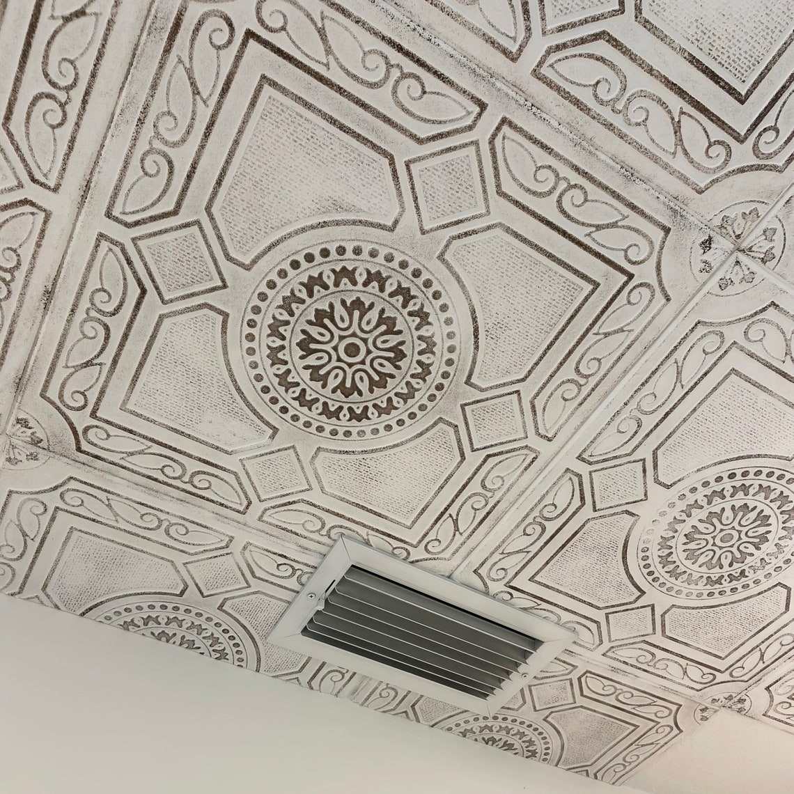 Ceiling Tile, Styrofoam, Glue Up, 20x20, Easy DIY Installation, Cover ...