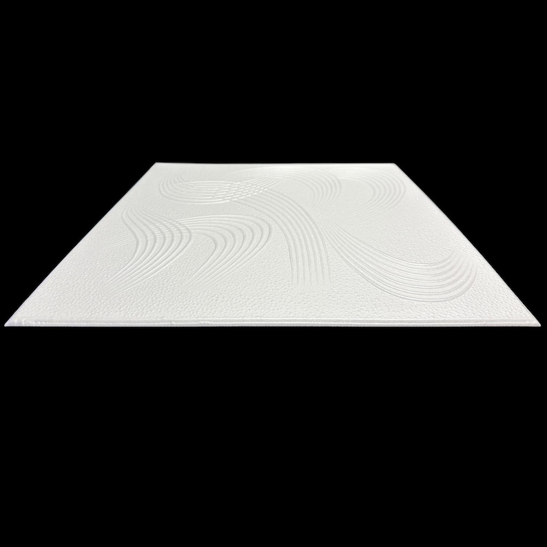 Styrofoam Ceiling Tiles - Glue up Over Popcorn Ceiling - Easy DIY ...