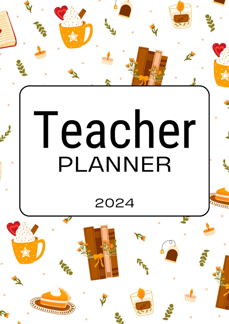 Teacher Planner, Lesson Planner Printable, 2024 Teacher Planner, School ...