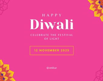 Diwali Invitation, Digital Downloadable Deigns, Editable Templets ...