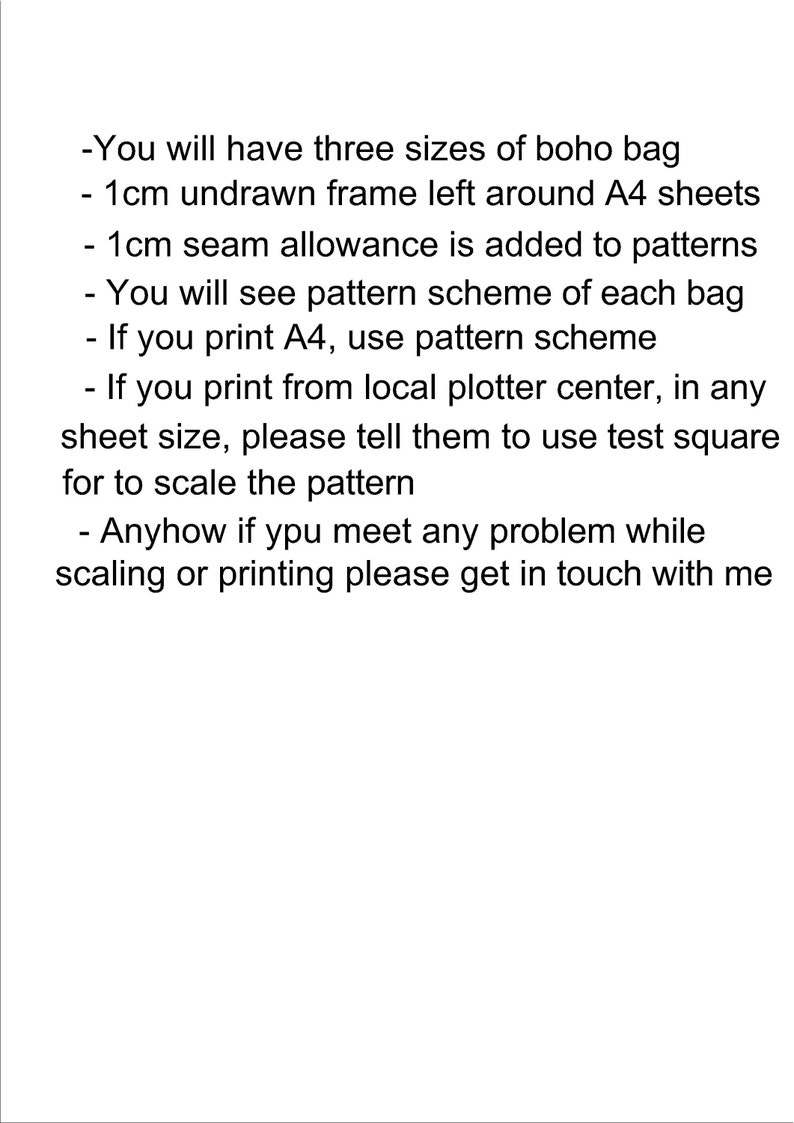 Hobo Bag PDF Pattern – 3 Sizes (pattern Only) - Etsy