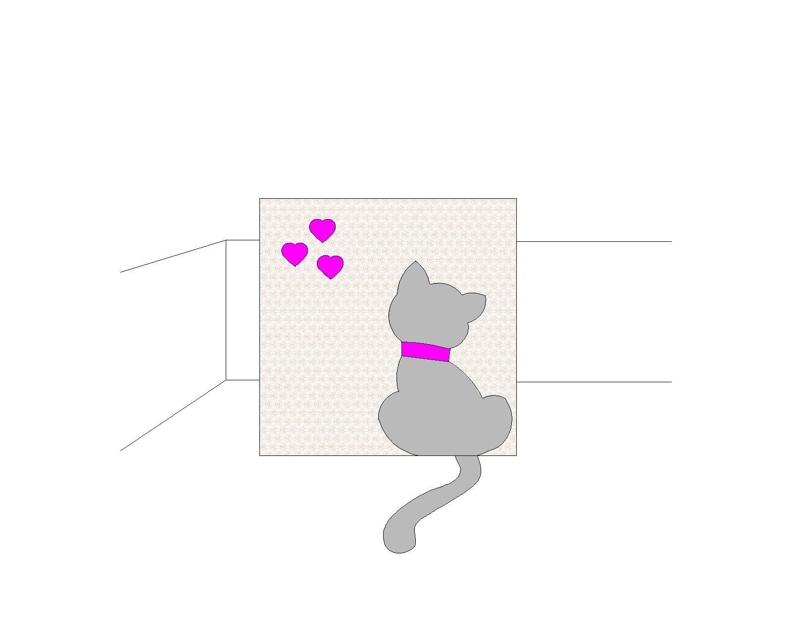 3 Types of Kitten Patched 40cm Throwpillow Patterns, Felt Patterns ...