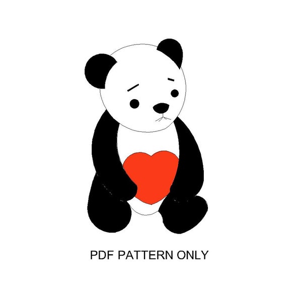 Panda Sewing Pattern - Etsy