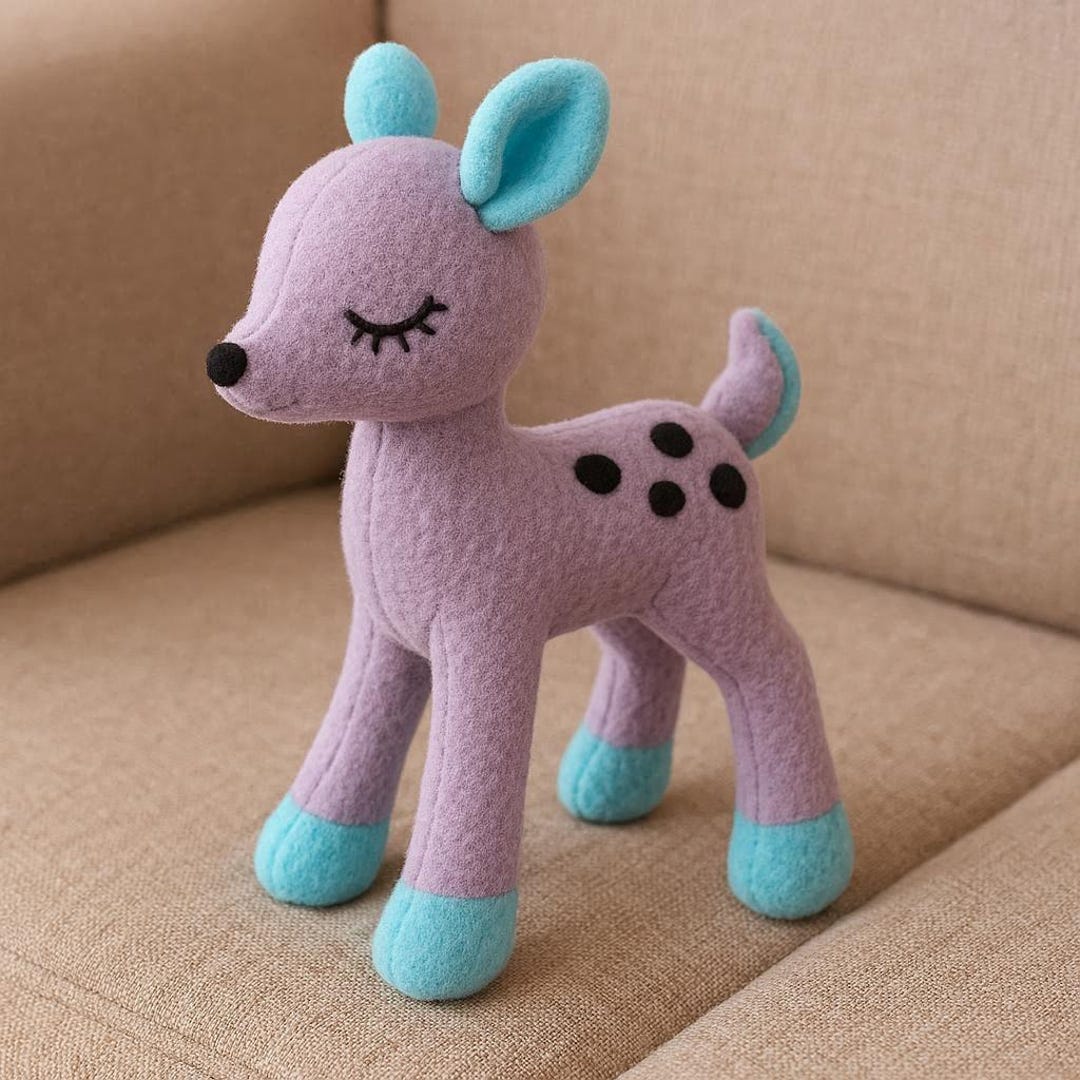 Bambi Sewing Pattern: Baby Deer Stuffed Toy (PDF Pattern) - Etsy UK