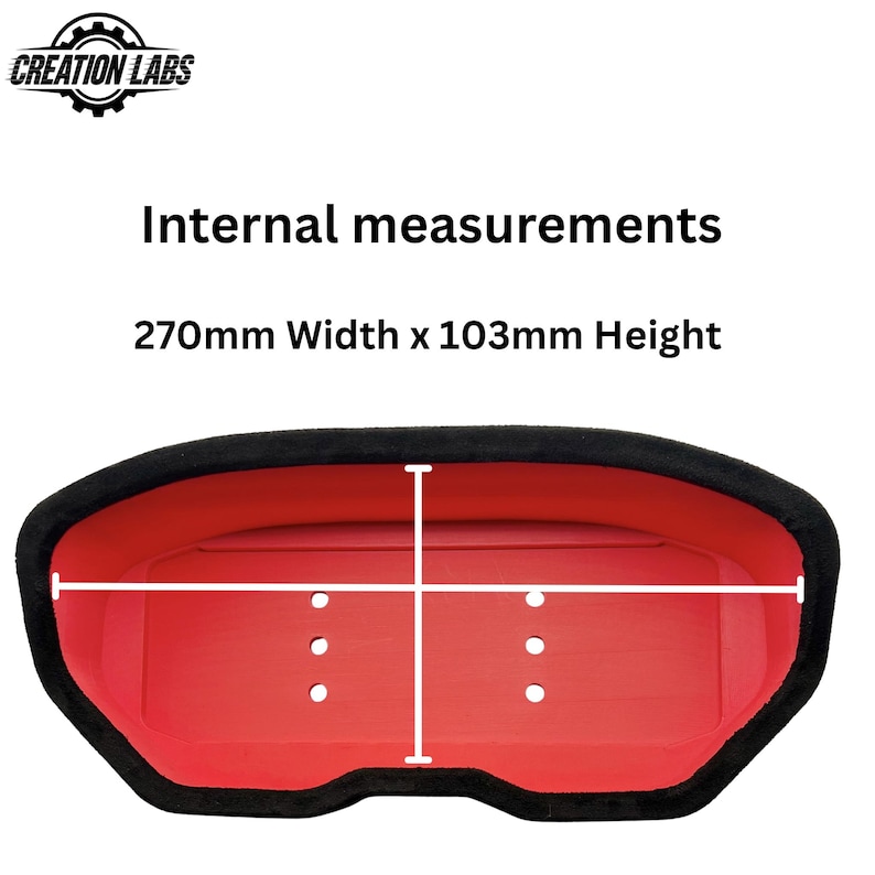 Sim Racing Display Suede Dashboard Surround for 7.8" DDU Screens Vocore ...