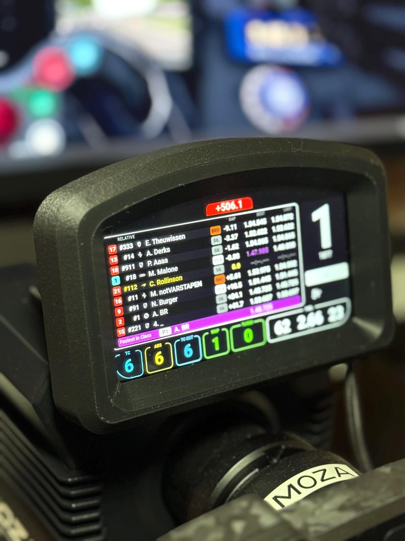 5" Vocore Sim Racing Display 3D Printed Case Simhub Compatible - Etsy
