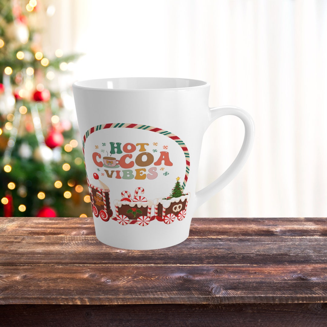 Hot Cocoa Vibes Mug Cup Christmas Mug Cup Hot Cocoa Mug Cup - Etsy