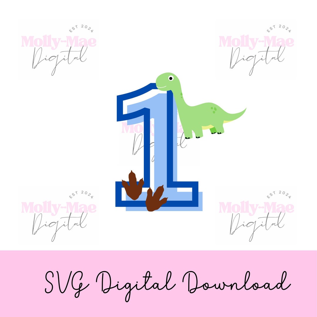 BUNDLE Dinosaur Number SVG Files Dinos SVG Files Digital Download ...