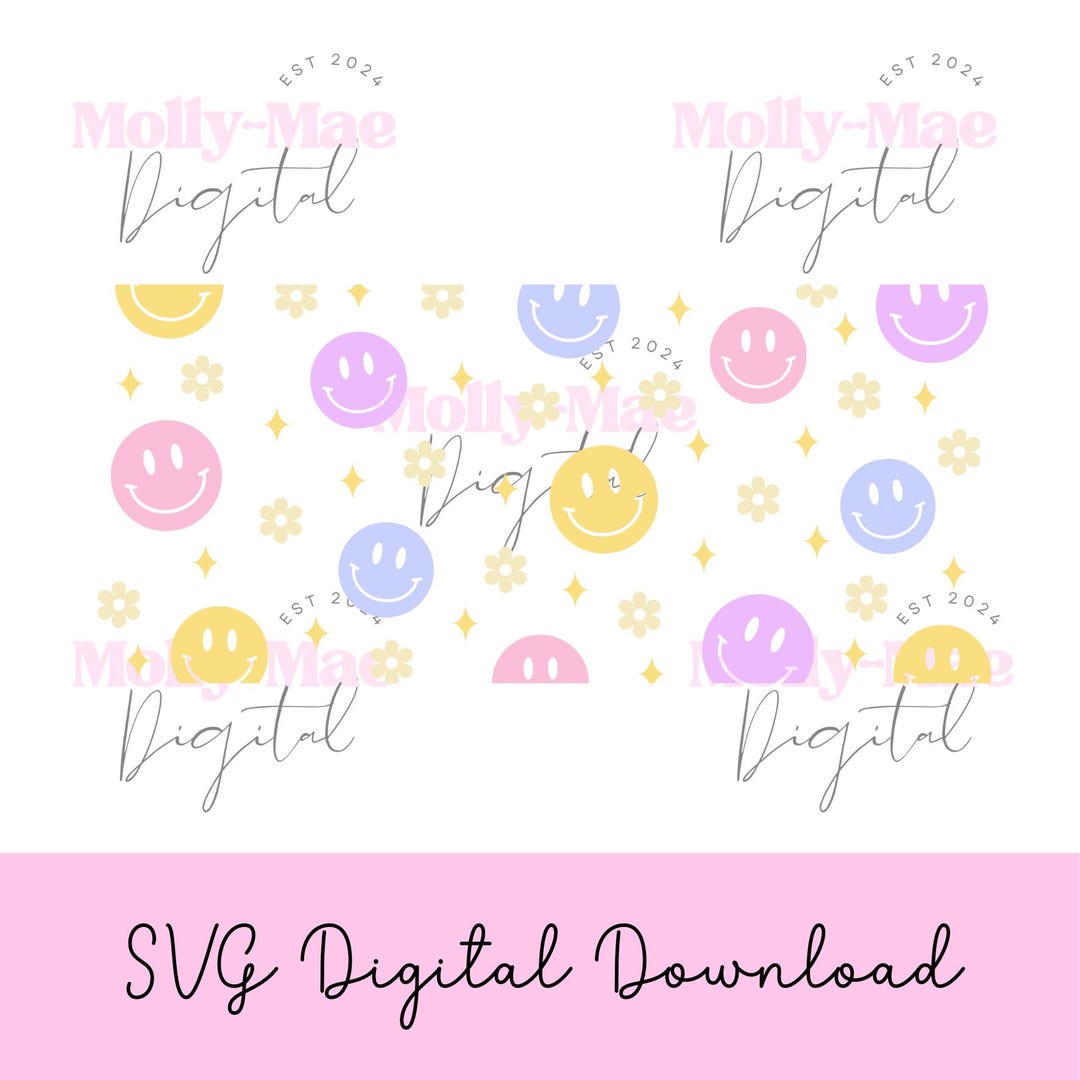 Smiley Face SVG Files Digital Download Instant Download Digital File ...