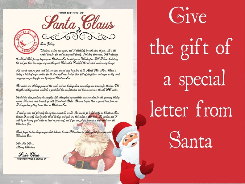 Personalized Santa Claus Letter 2023, Letter From the North Pole, Santa ...