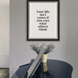 Your Life Quote Poster - Etsy
