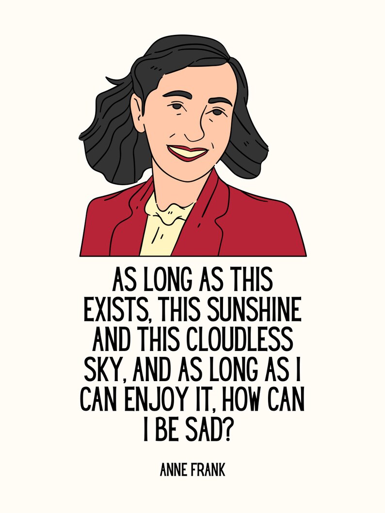 Anne Frank Poster - Etsy