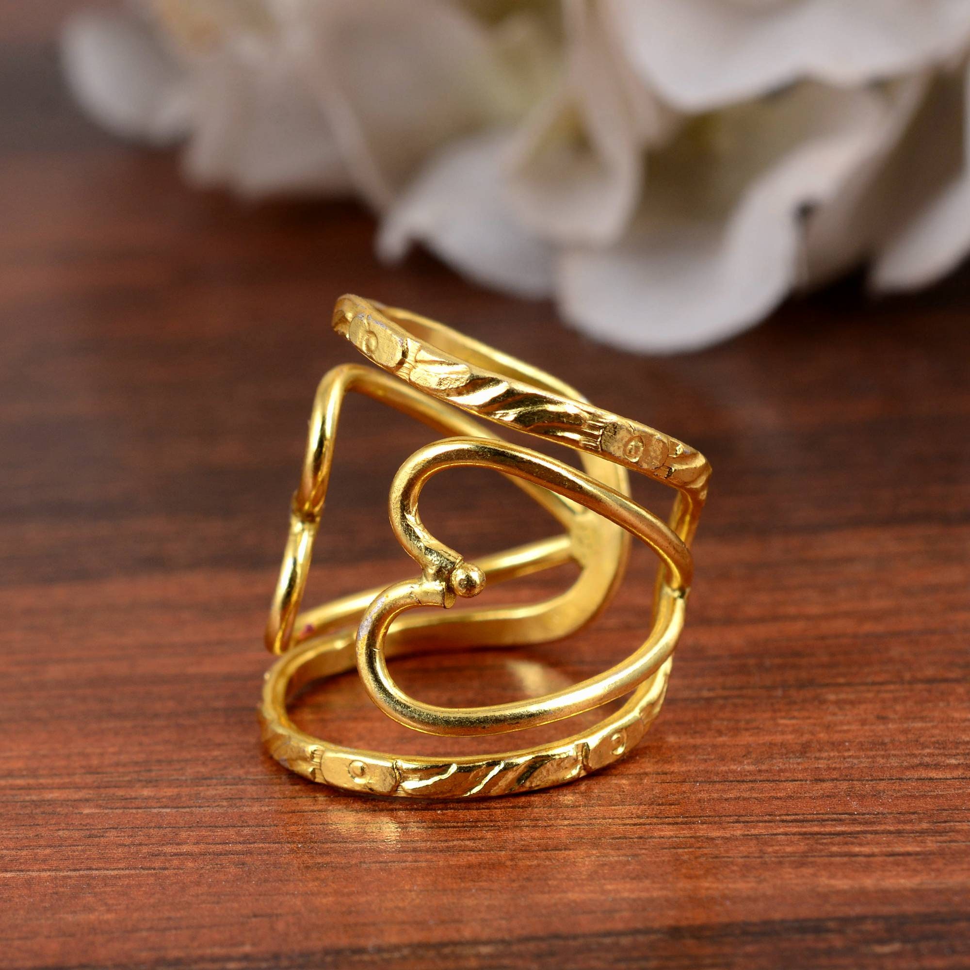 Heart Arthritis Ring, Splint Knuckle Ring, Sterling Silver Ring, Splint ...