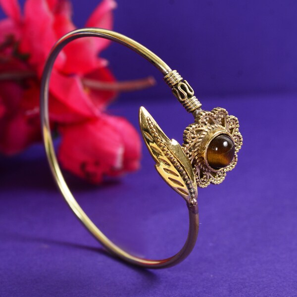 Tiger Eye Bangle Women - Etsy