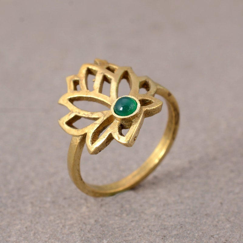Lotus Ring - Etsy