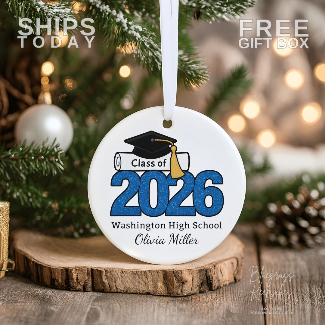 Graduation Ornament 2026 – Personalized Class of 2026 Senior Ornament ...